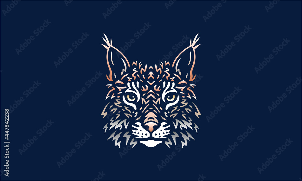 lynks vector logo design illustration for dark background Stock Vector ...