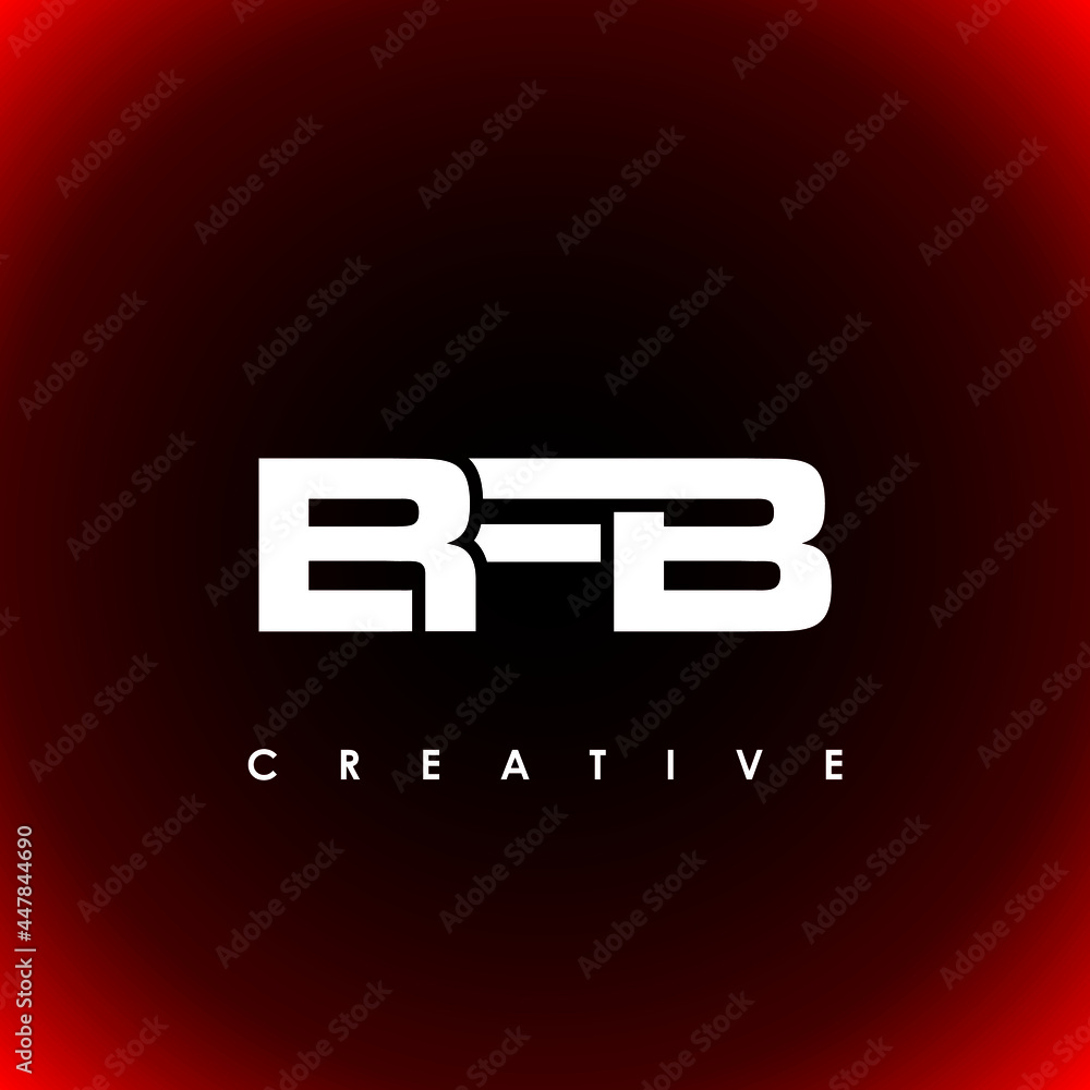 BFB Letter Initial Logo Design Template Vector Illustration Stock ...