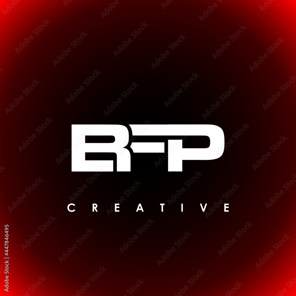 BFP Letter Initial Logo Design Template Vector Illustration Stock ...