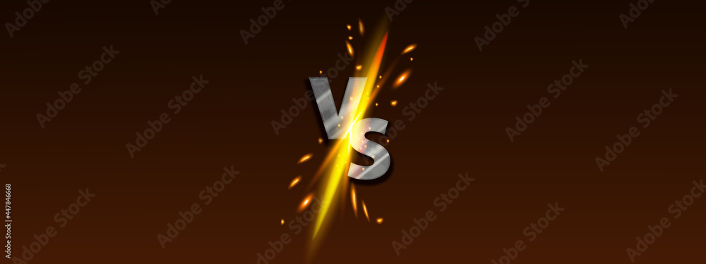 VS fight background, versus game battle vector abstract banner, sport ...