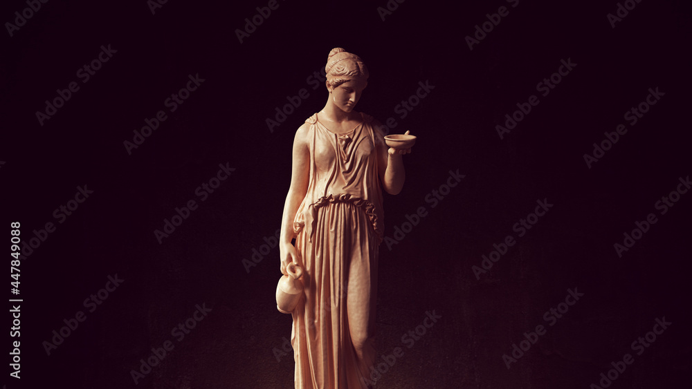 Hebe Goddess of Youth Classic Mythology Pouring the Drink of ...