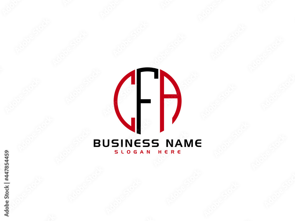 Letter CFA Logo Icon Vector Image Design For New Business Stock Vector ...