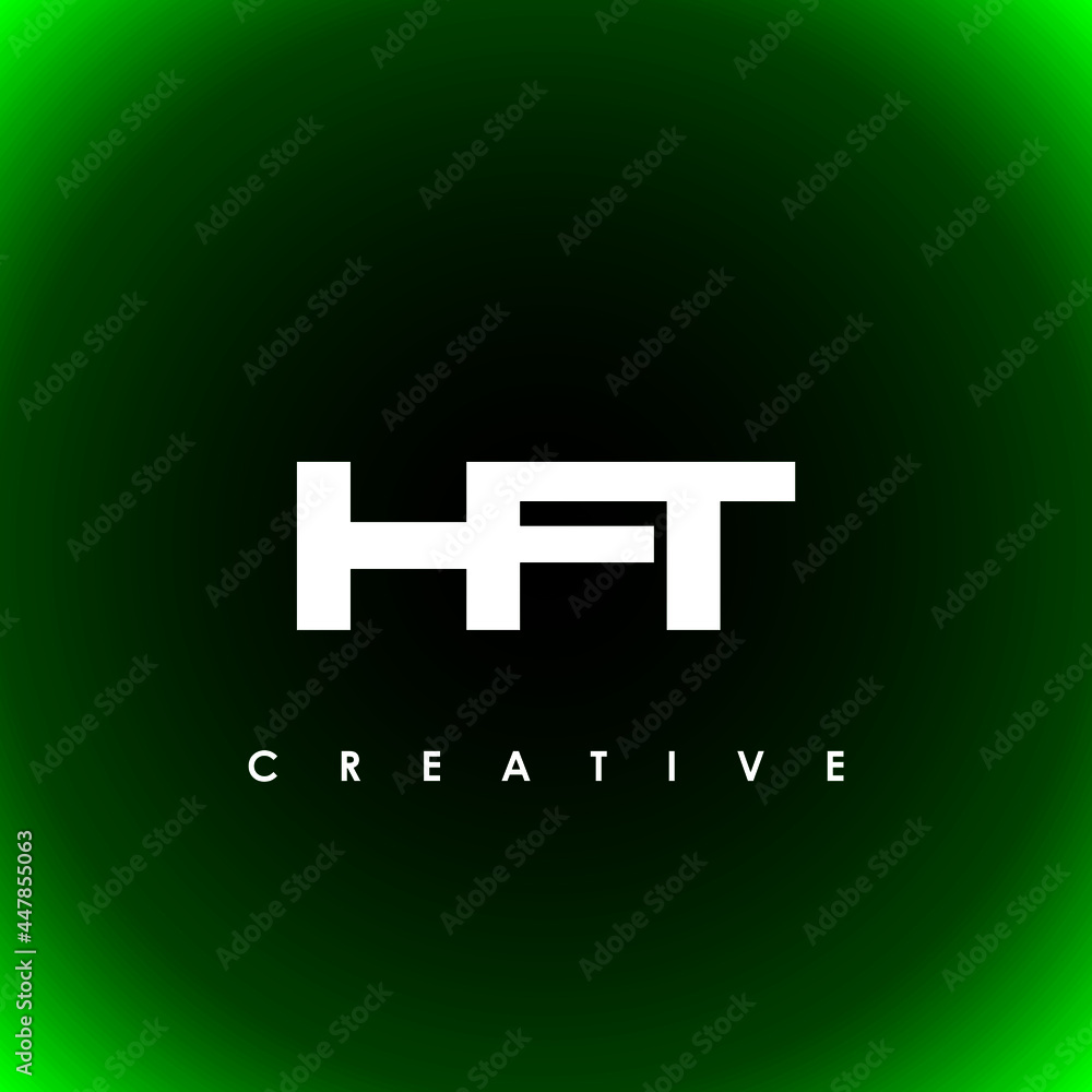 HFT Letter Initial Logo Design Template Vector Illustration Stock ...