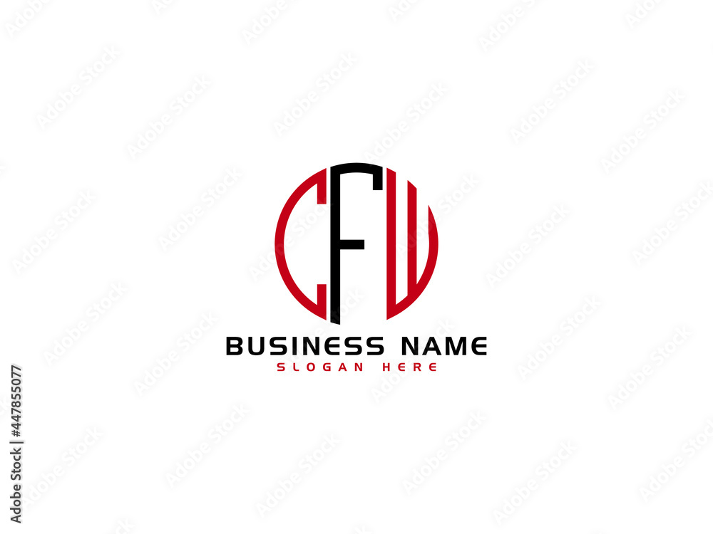 Letter CFW Logo Icon Vector Image Design For New Business Stock Vector ...