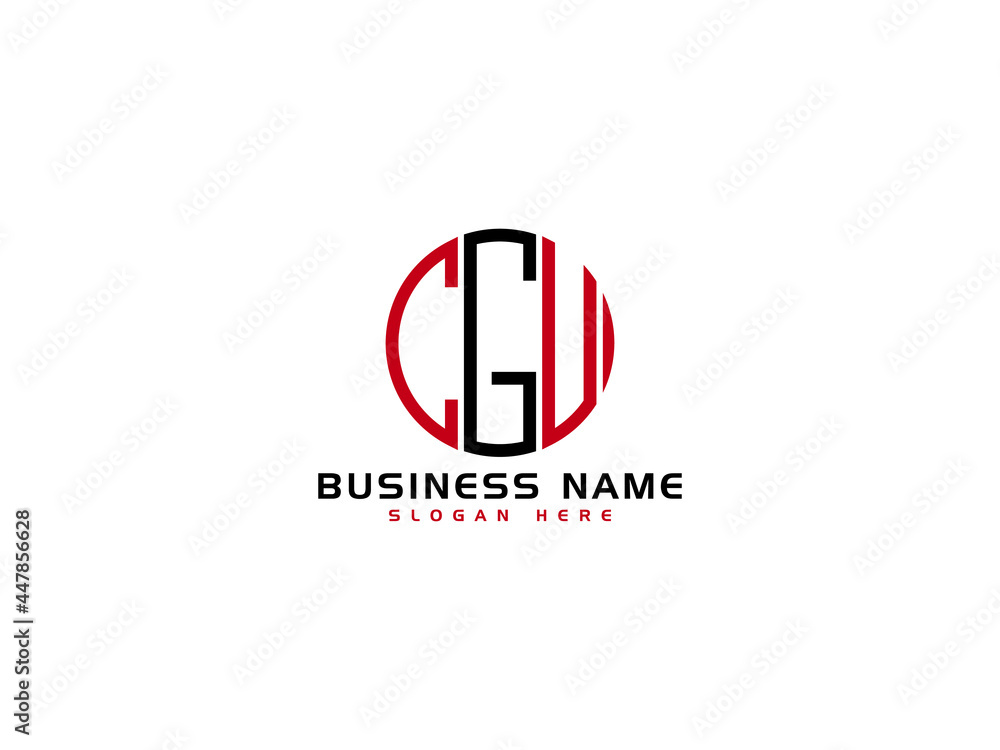 Letter CGU Logo Icon Vector Image Design For New Business Stock Vector ...
