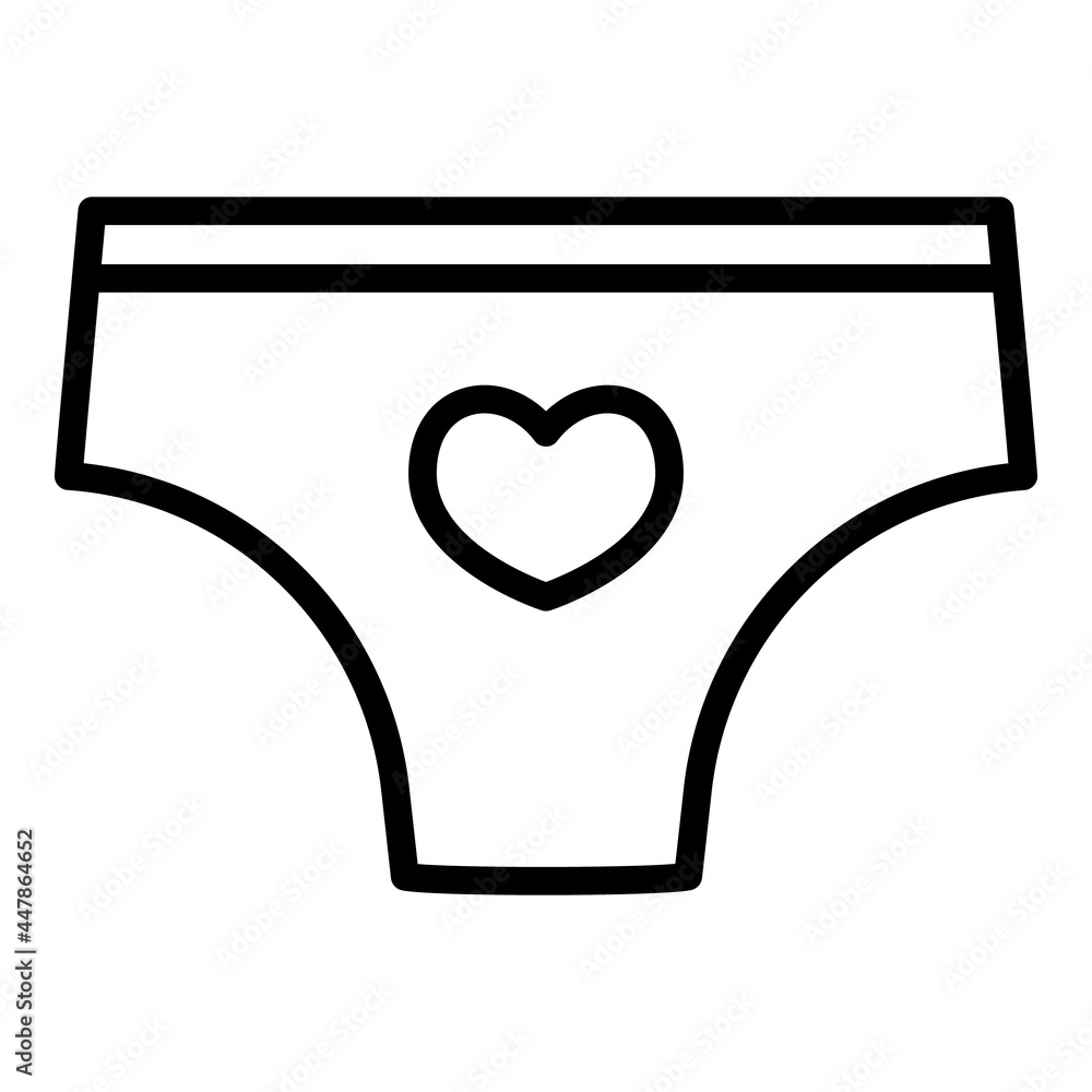 Diaper icon. Outline diaper vector icon for web design isolated on ...