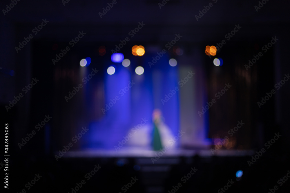 Blur texture background for design. Сoncert on scene theater, stage ...