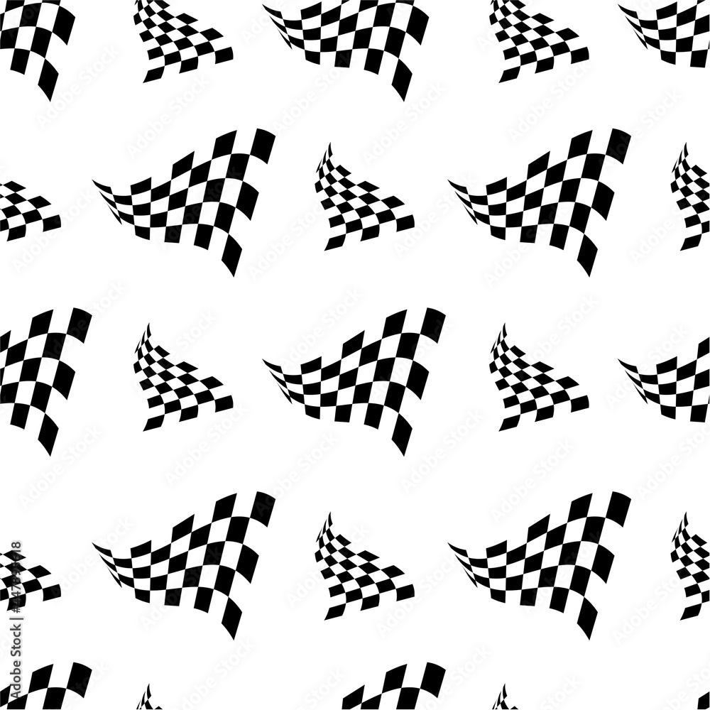 Starting finish Race flags for auto racing, motocross, bicycle races ...