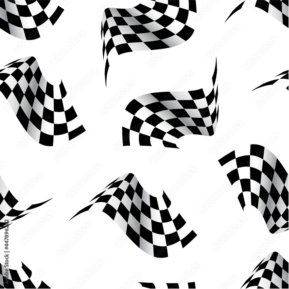 Vecteur Stock Starting finish Race flags for auto racing, motocross ...