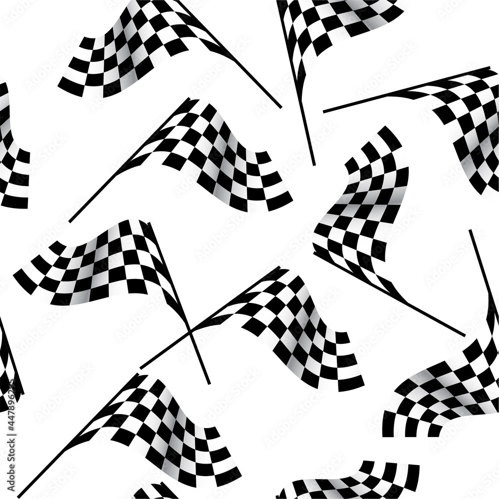 Starting finish Race flags for auto racing, motocross, bicycle races ...