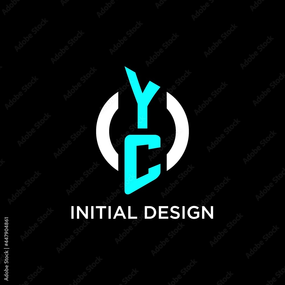 YC circle monogram logo Stock Vector | Adobe Stock