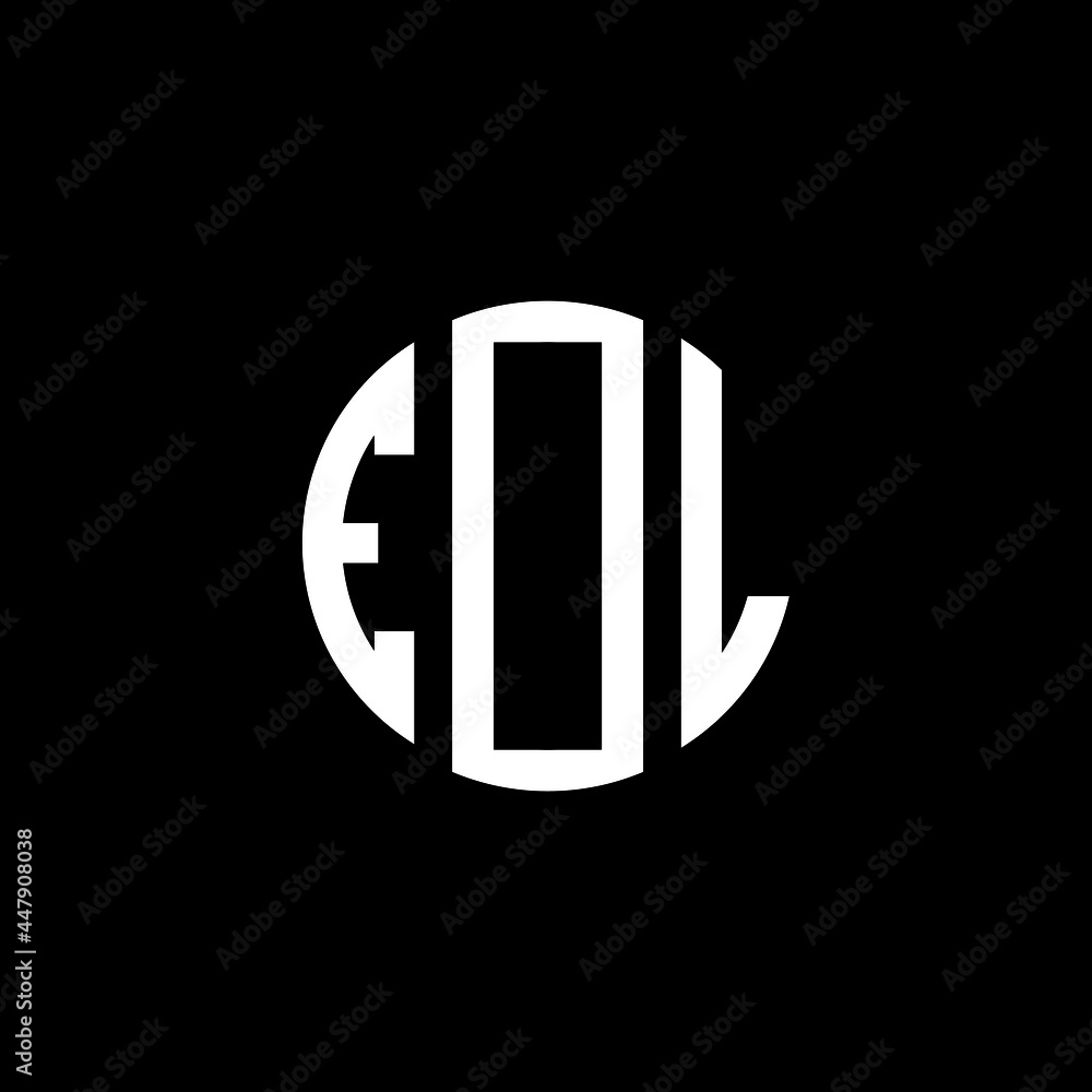 EDL letter logo design. EDL letter in circle shape. EDL Creative three ... EDL letter logo design. EDL letter in circle shape. EDL Creative three ...