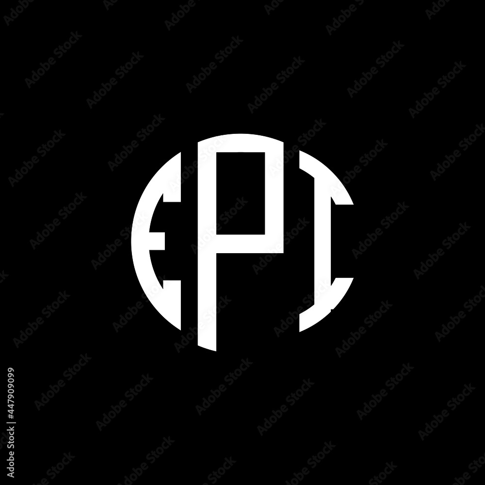 EPI letter logo design. EPI letter in circle shape. EPI Creative three ...