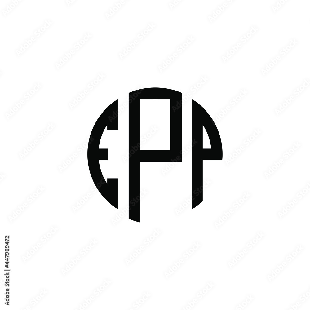 EPP letter logo design. EPP letter in circle shape. EPP Creative three ...