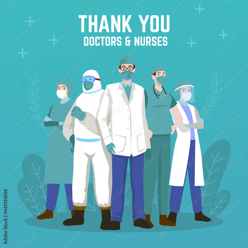 Thank you doctors and nurses. Thank you brave healthcare workers ...