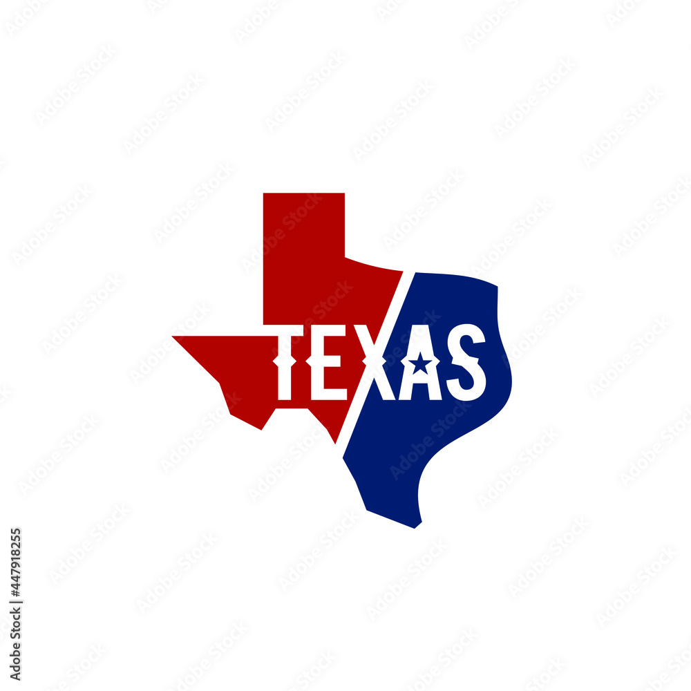 Texas logo design. Lone Star and Texas Map Symbol. Lonestar Vector ...