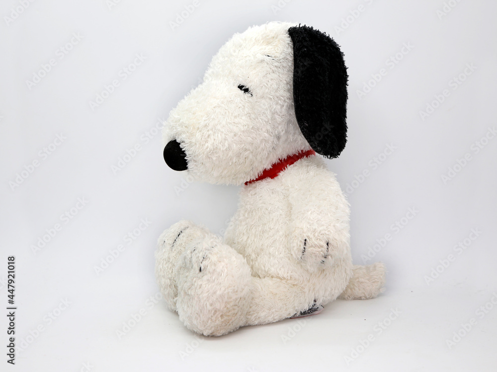 Snoopy. Soft stuffed toy for children. Character of Charlie Brown and ...