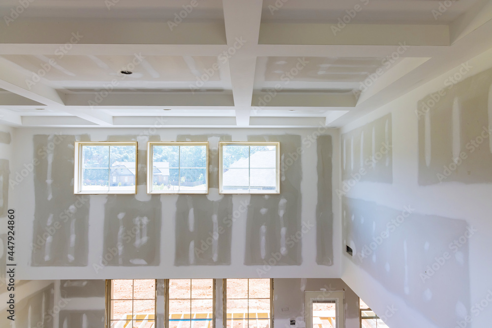 Construction building industry new home construction interior drywall ...