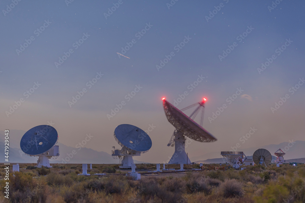 Owens Valley Desert Mountains, California Radar Dish Observatory ...