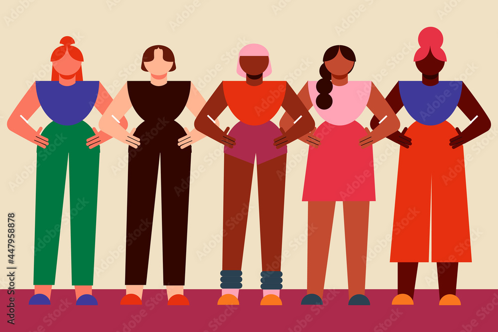 Empowered women empower women. Group of women supporting each other ...