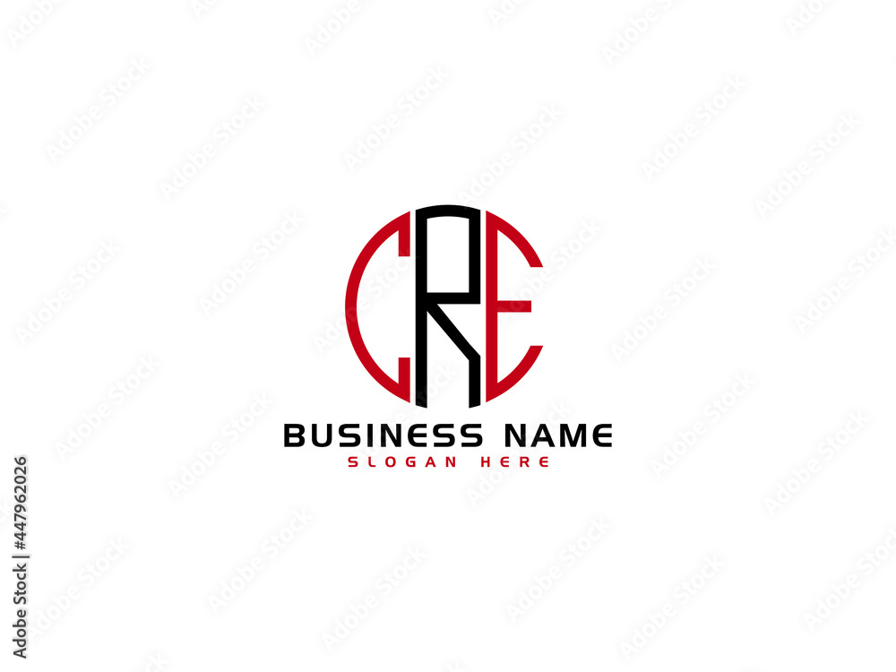 Letter CRE Logo Icon Vector Image Design For New Business Stock Vector ...