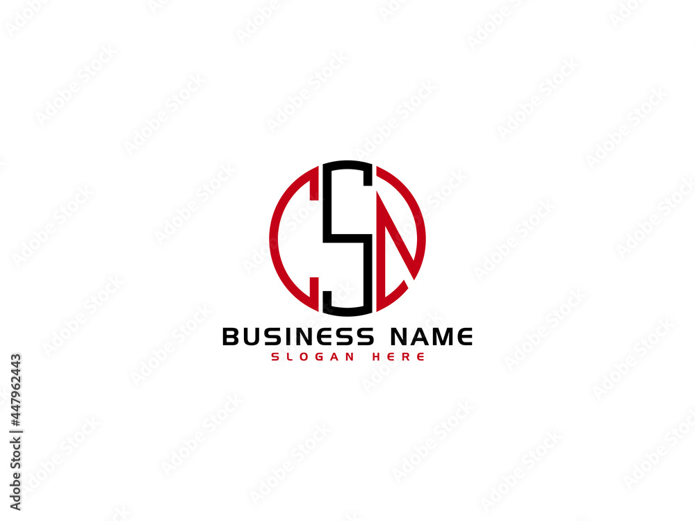 Letter CSN Logo Icon Vector Image Design For New Business Stock Vector ...