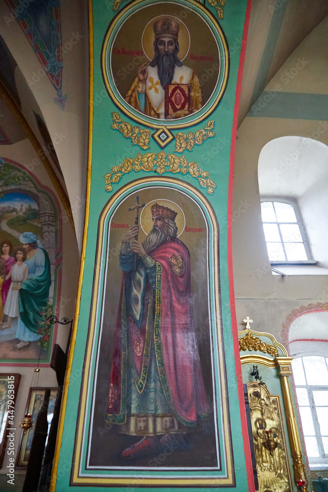 Slobodskoy, Russia - August 31, 2020: The interior of a traditional ...