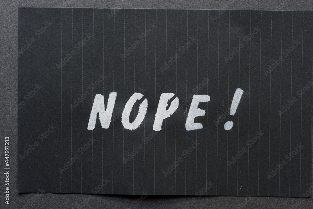 The Word Nope