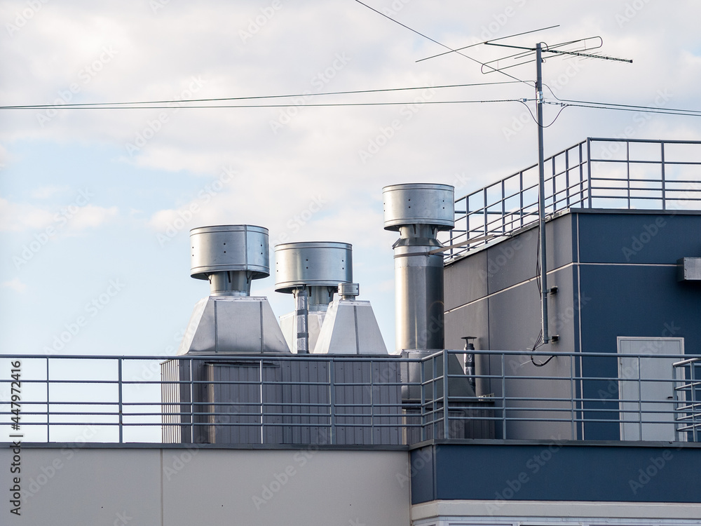 Ventilation shaft pipes, supply and exhaust ventilation system, exhaust ...