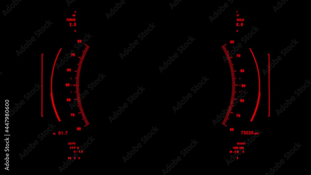 cockpit start up sequence, modern futuristic hud animation, space ship ...