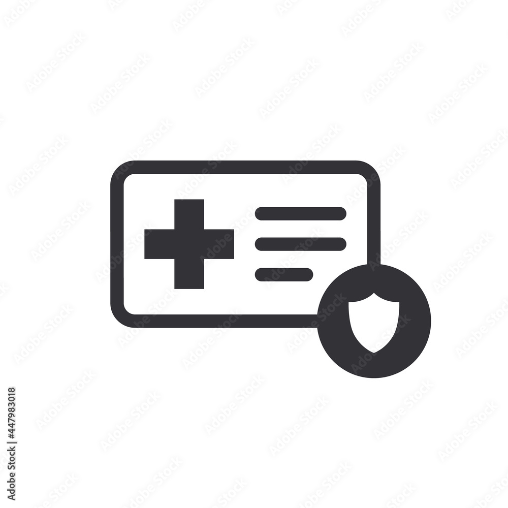 Profile icon. Id card. Personal document. Identification card icon ...