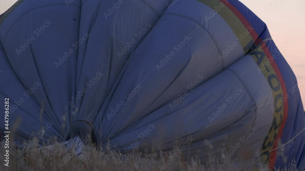 Video Stock Deflating a Hot Air Balloon. in Ryazan, Russia 26 july 2021 ...