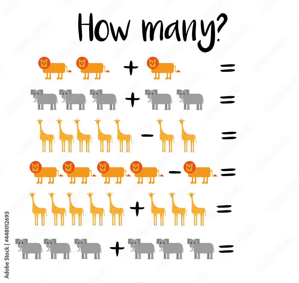 How many objects.Preschool Counting Activities. Printable worksheet ...