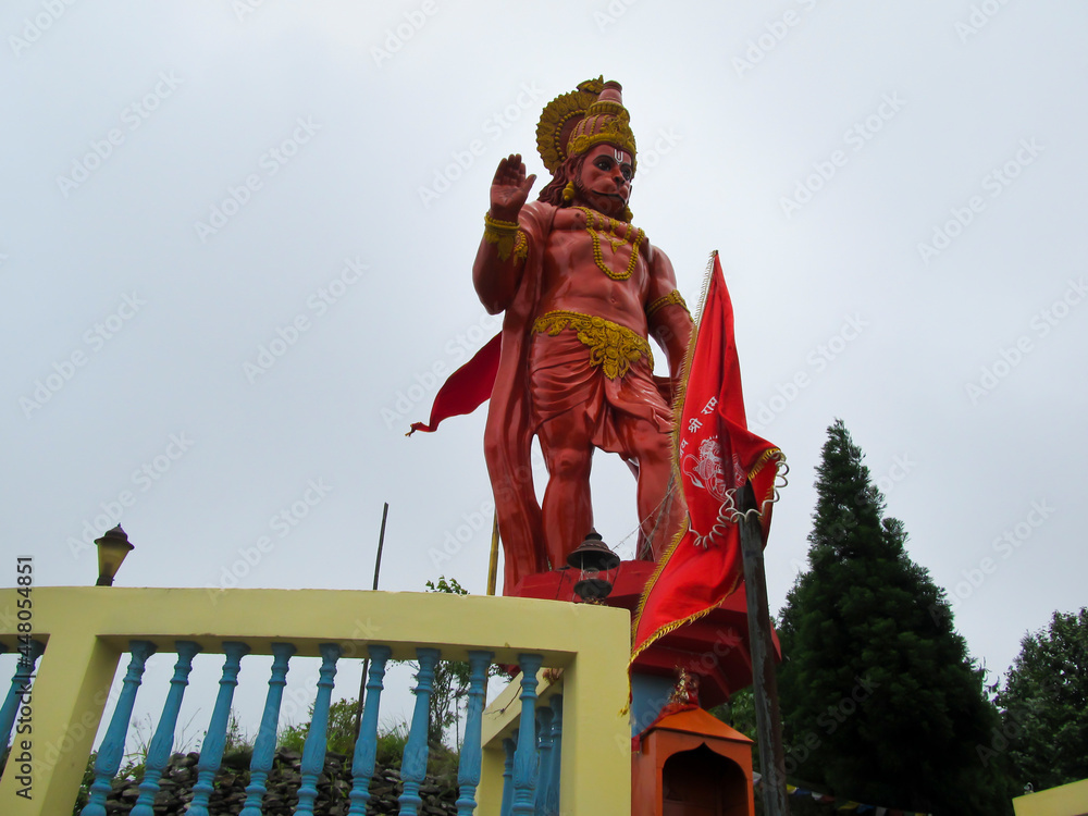 hanuman tok temple park statue in kalimpong darjeeling mirikh west ...
