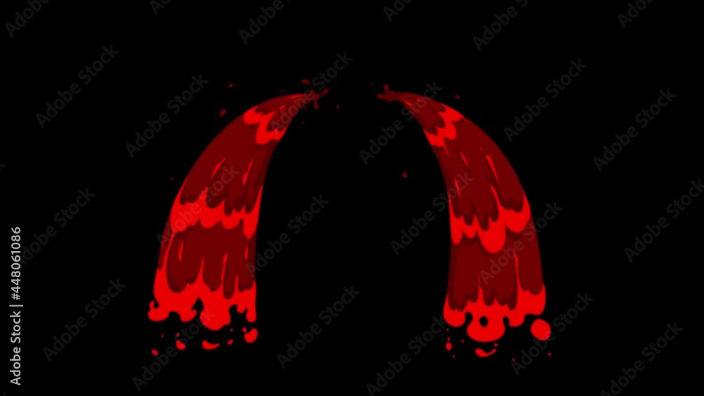 Motion element river fx done in a 2D style. Overlay onto animations to ...