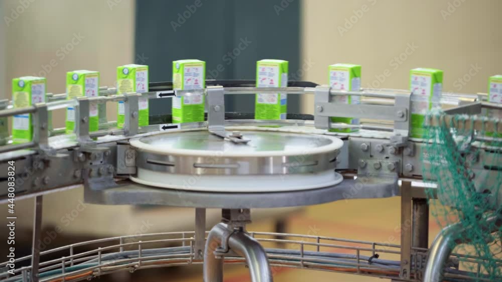 Industrial Dairy Food Production Factory. Dairy Food Products are ...