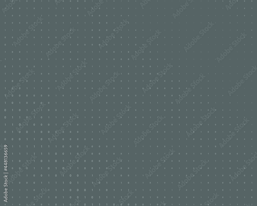 Random numbers 0 and 1. Background in a matrix style. Binary code ...