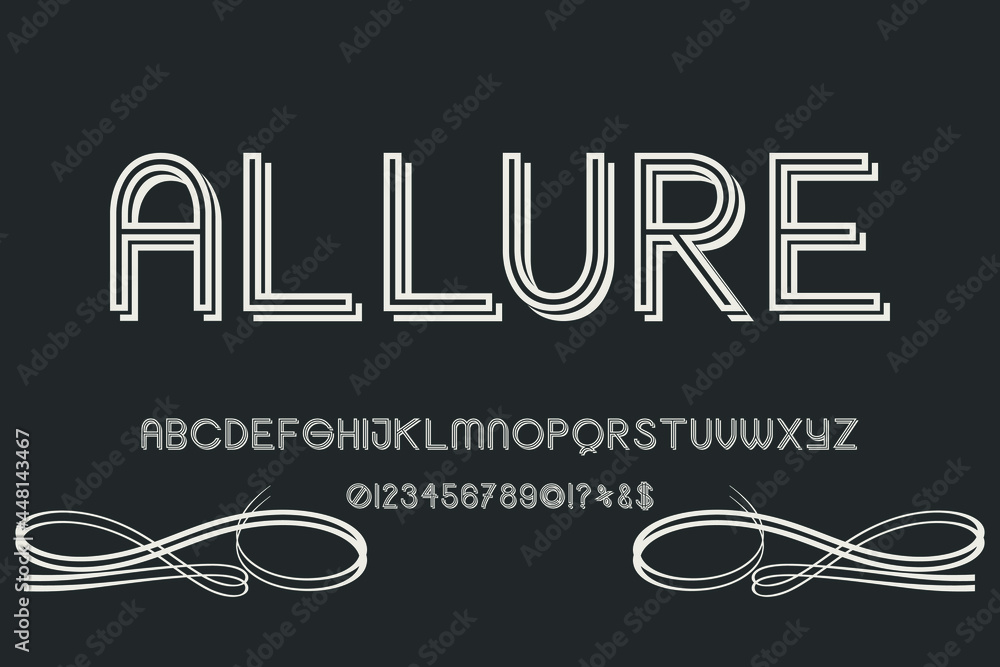 alphabet font.Vector of colorful stylized font and alphabet, Vector of ...