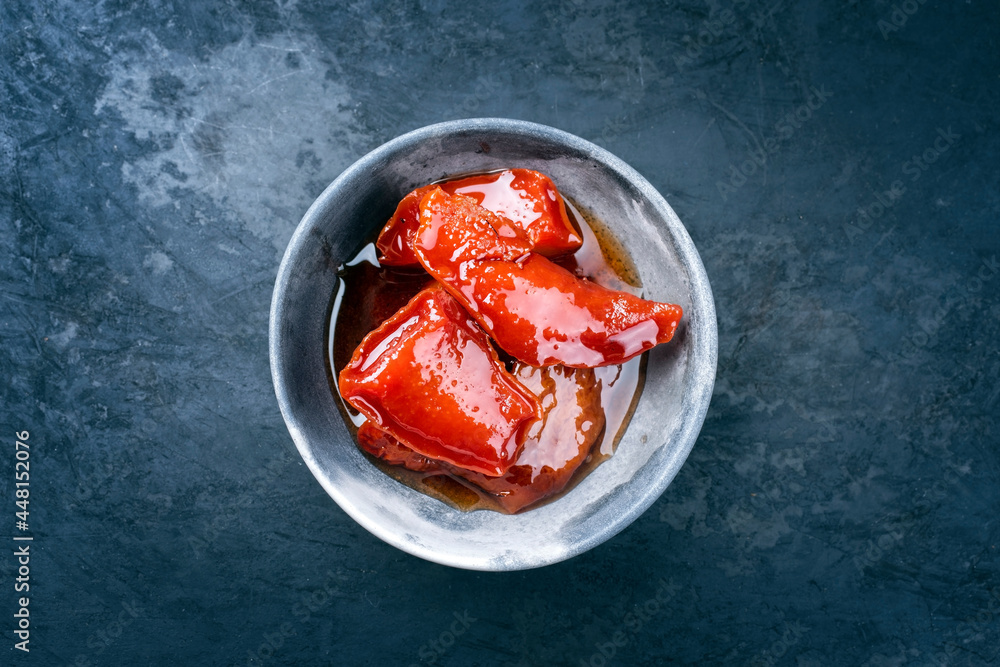 Modern style traditional moraba ye beh and quince gelee compote coulis ...