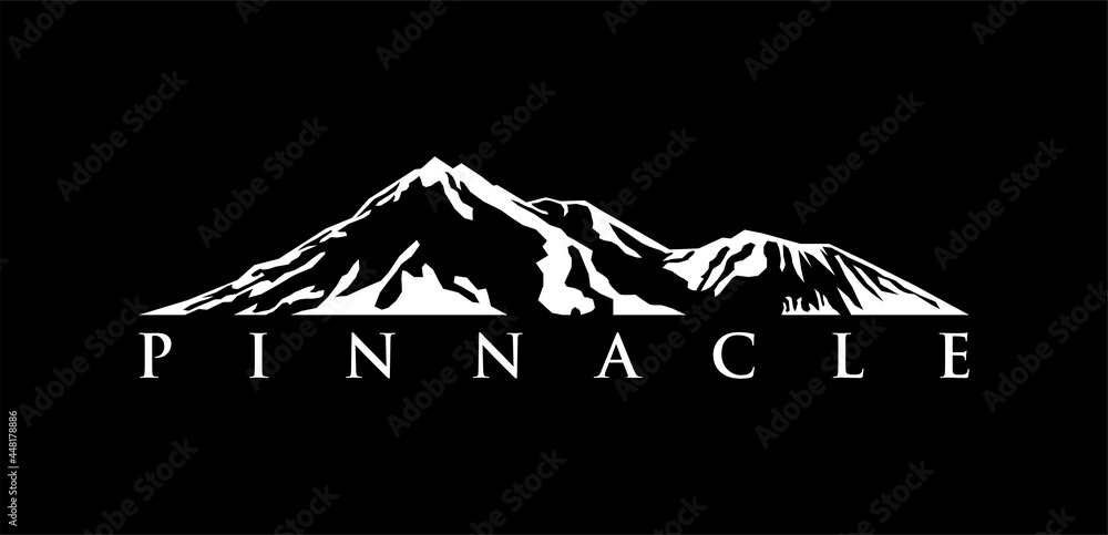 pinnacle logo illustration Stock Vector | Adobe Stock