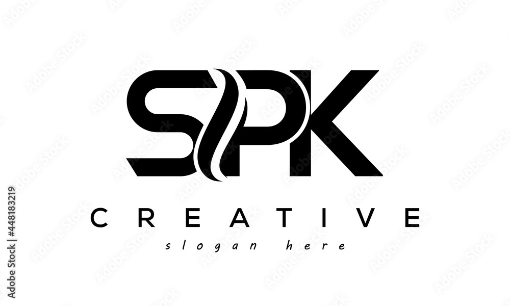 Letter SPK creative logo design vector Stock Vector | Adobe Stock