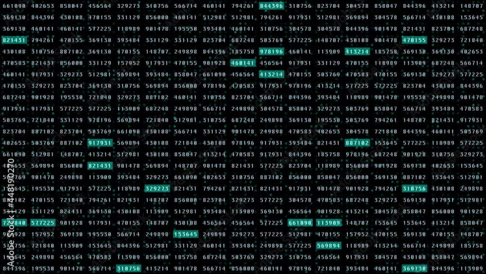 HUD Binary Computer Coding Hacker Screen Number Cyber Technology Digital 4K Footage Stock Video ...