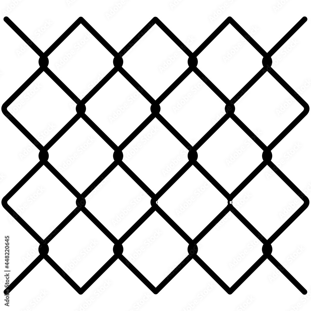 chain link fence Stock Vector | Adobe Stock