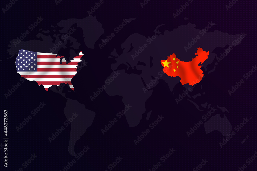United States of America VS China Political Situation Representation ...