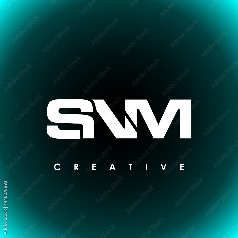 SNM Letter Initial Logo Design Template Vector Illustration Stock ...
