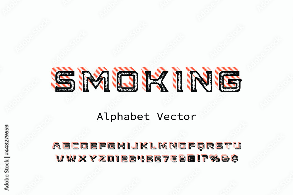 alphabet font.Vector of colorful stylized font and alphabet, Vector of ...