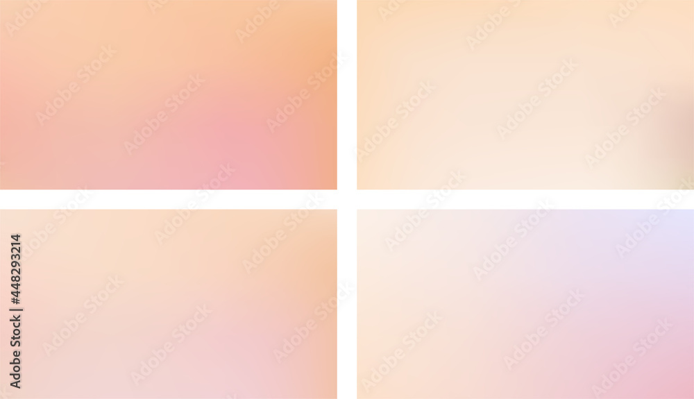 Set of soft custom gradient backgrounds for web projects. Can be used ...