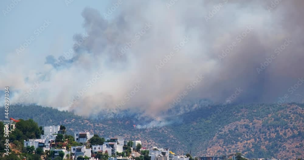 Breaking news and topics: Flames and smoke from wildfires cover the ...