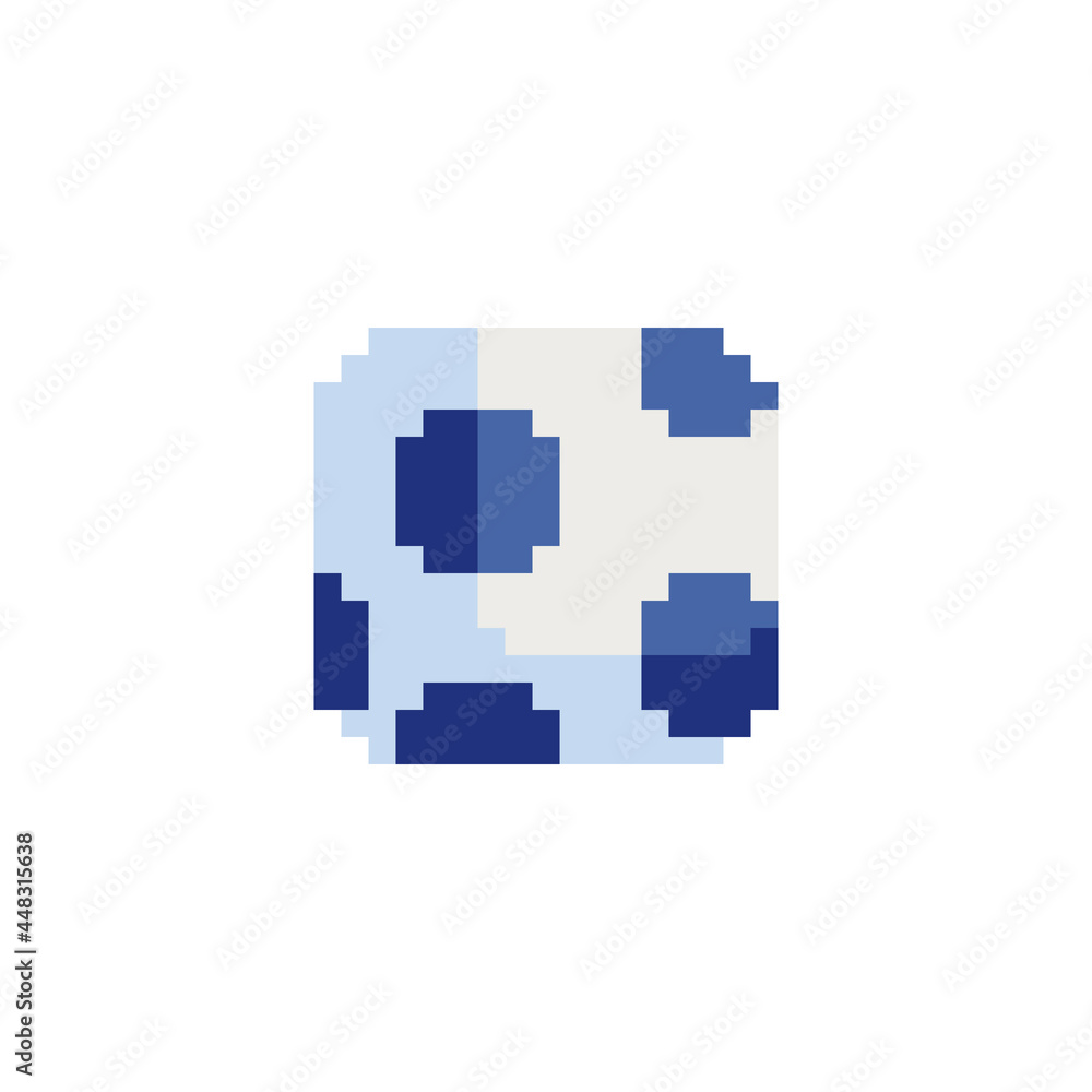 Sports ball pixel art icon. Design sticker, logo, mobile app. Game ...