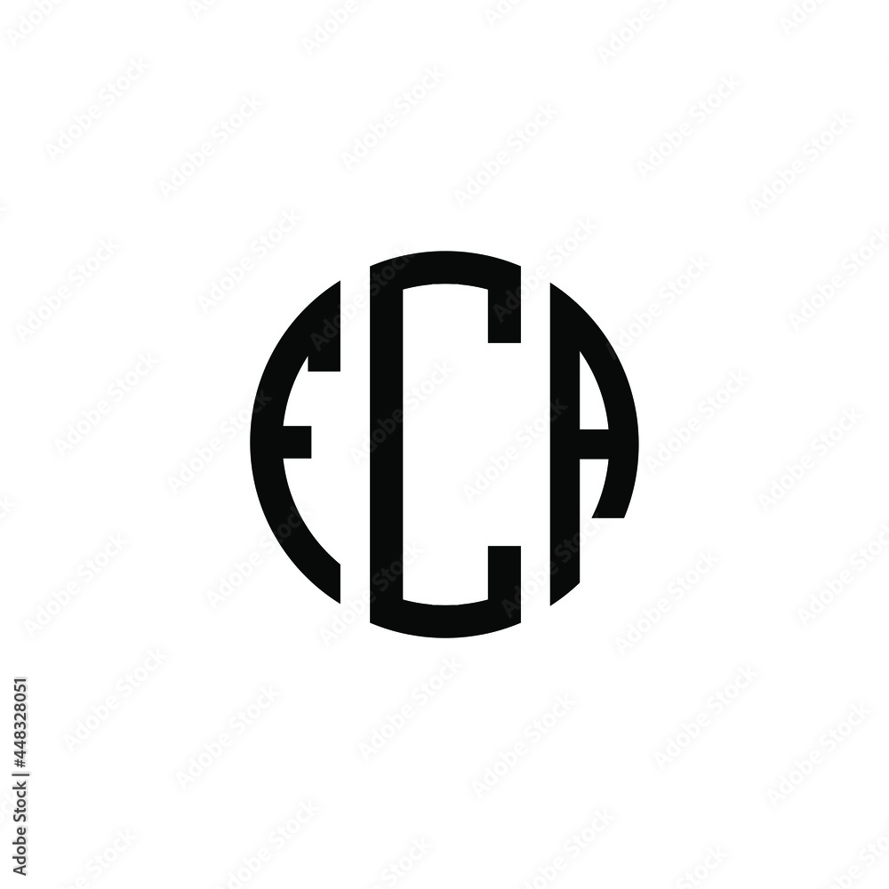 FCA letter logo design. FCA letter in circle shape. FCA Creative three ...
